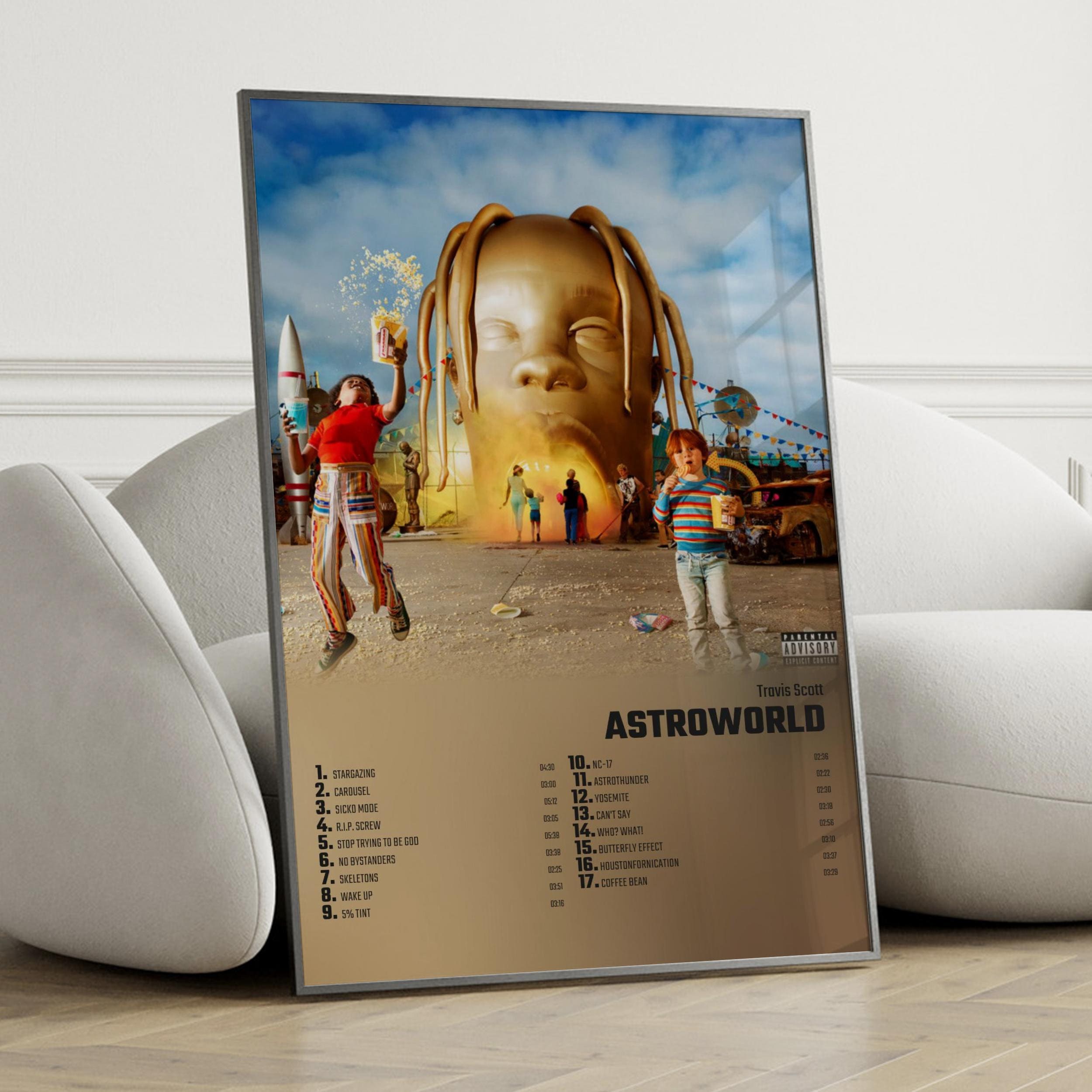 Travis Scott Astroworld Album Cover Poster Wall Art, Travis Scott ...