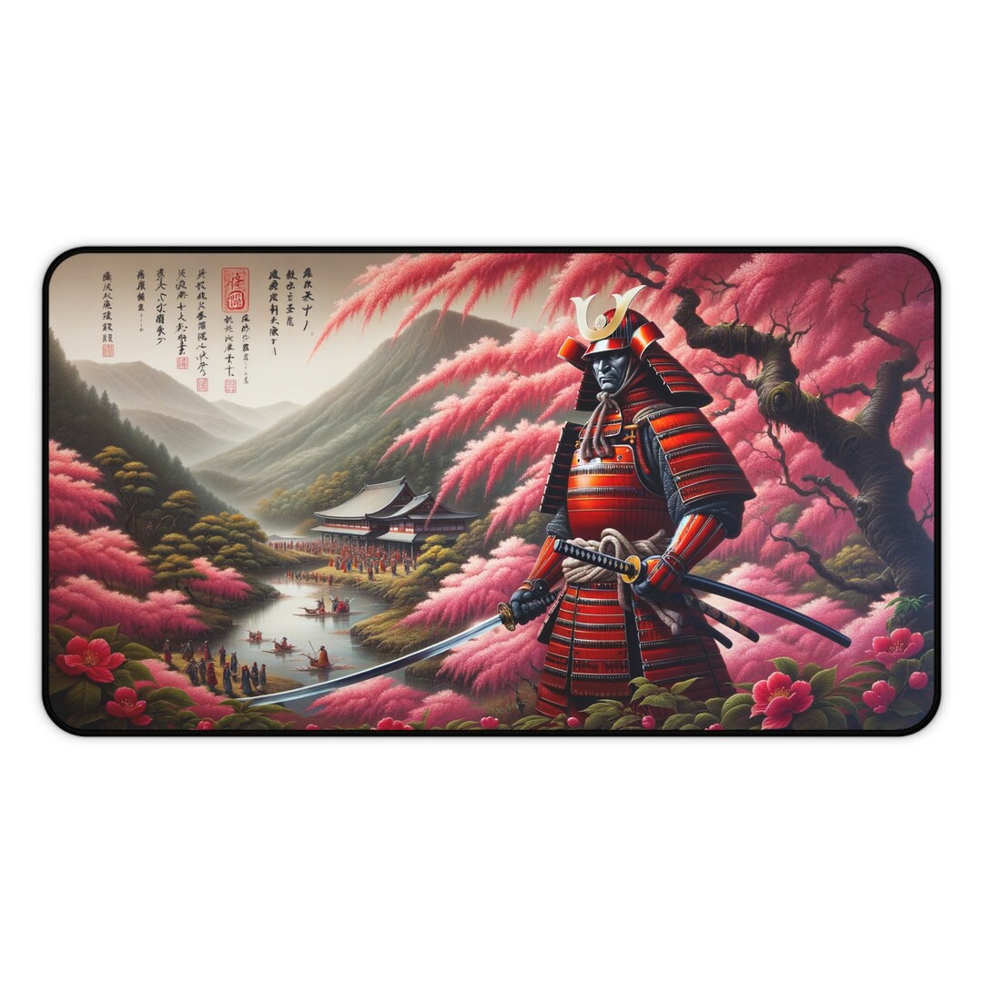 Desk Mat / Desk Pad, Samurai, Katana, Sakura, Japan, Shogun / Shogun ...
