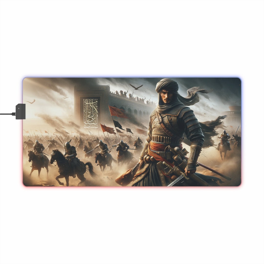 LED XXL Gaming Mouse Pad, Osman, Arab, Warrior, Turkey, Arabia, 23.6" X ...