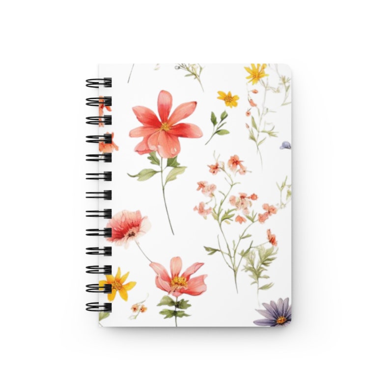 Boho Wildflowers Journal Spiral Botanical Notebook for Nature Lovers - Etsy