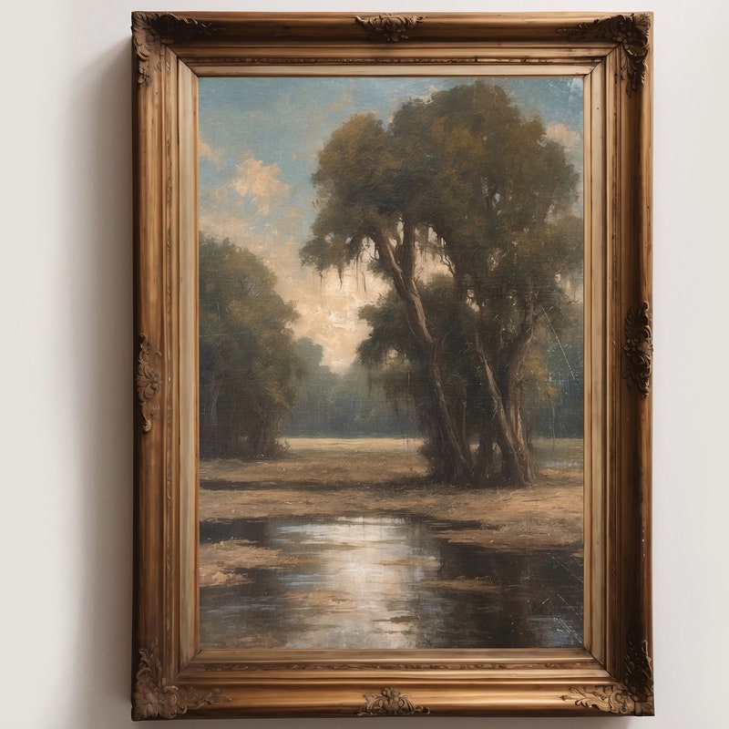 Abstract Swamp Painting - Etsy