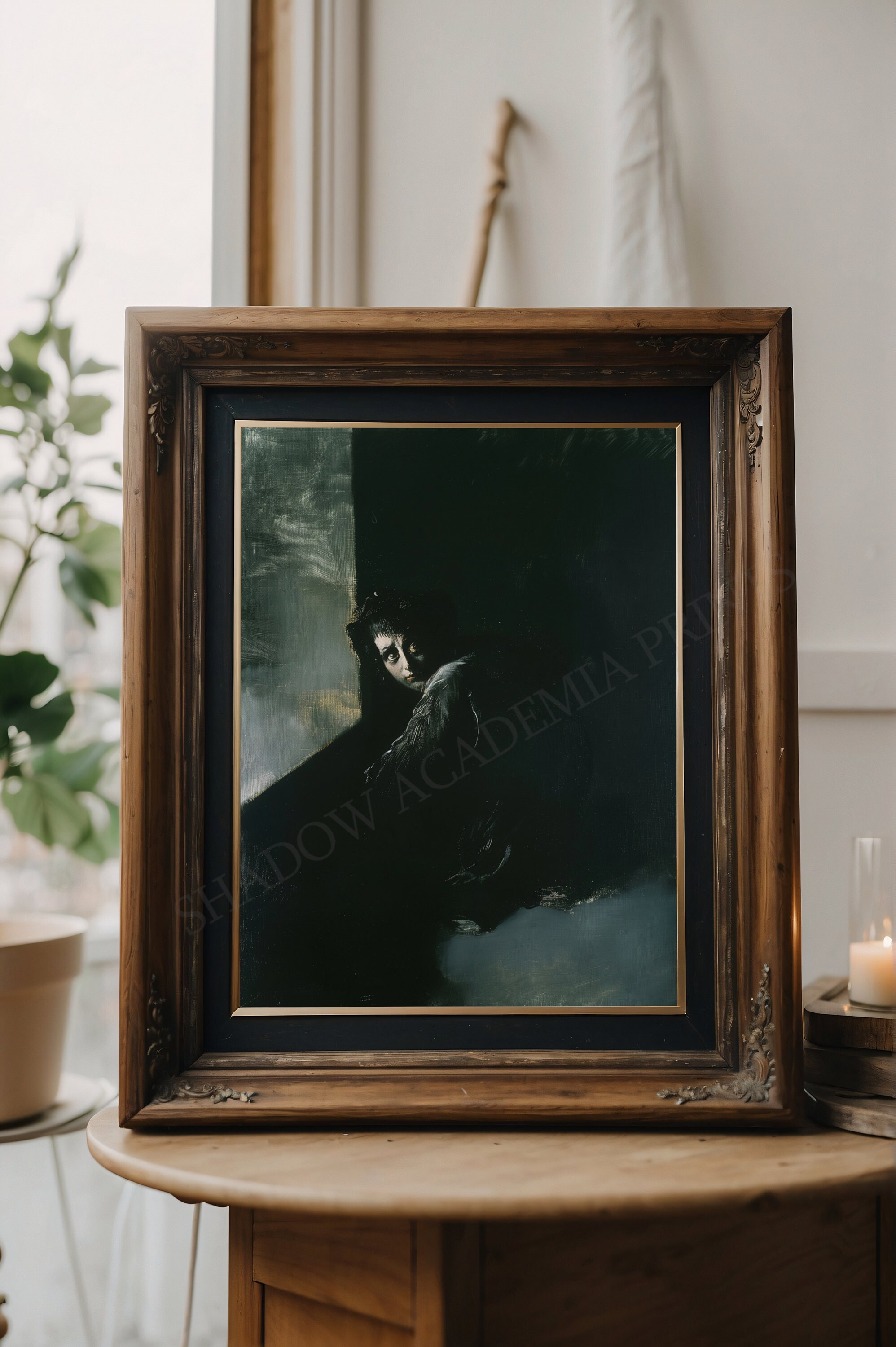Dark Sad Art the Tragic Maiden | Dark Art | Gothic Decor | Dark ...