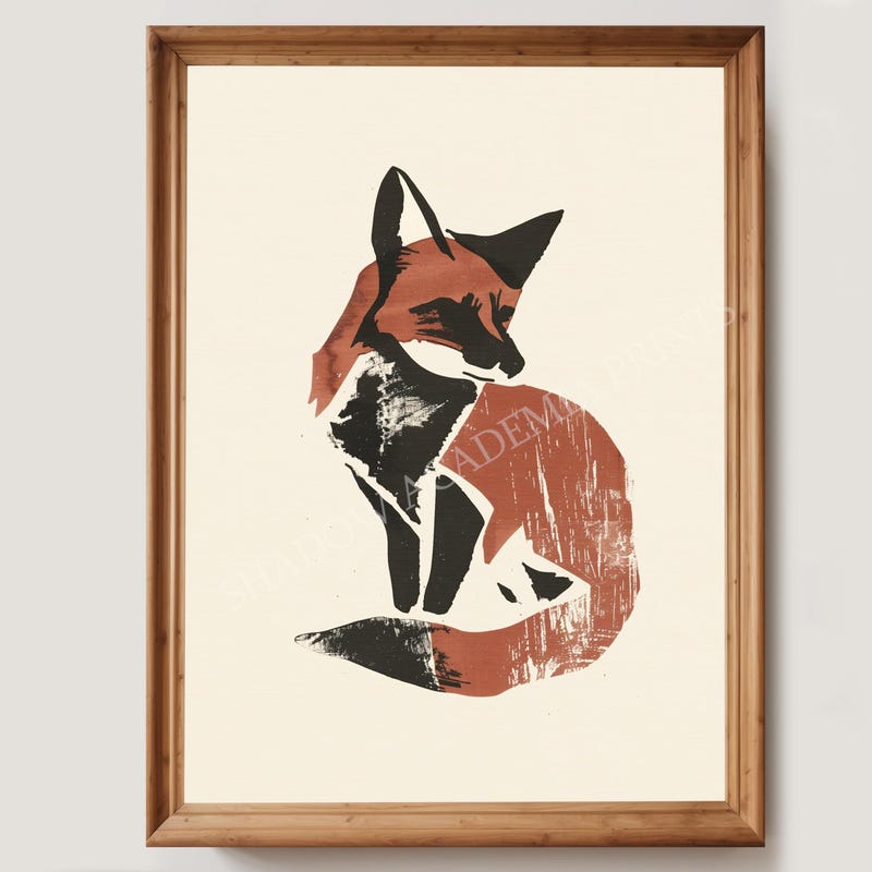 Fox Print - Etsy