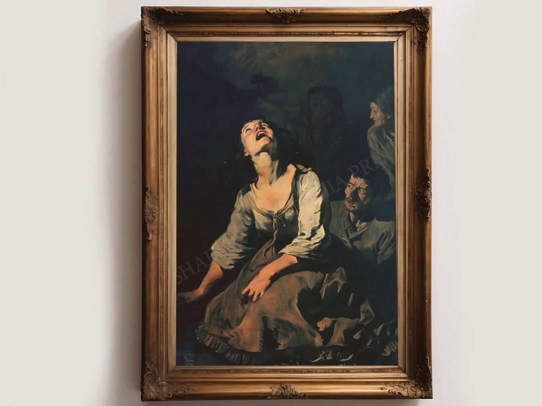 Possession of a Girl Dark Antique Oil Painting | Dark Art | Gothic ...