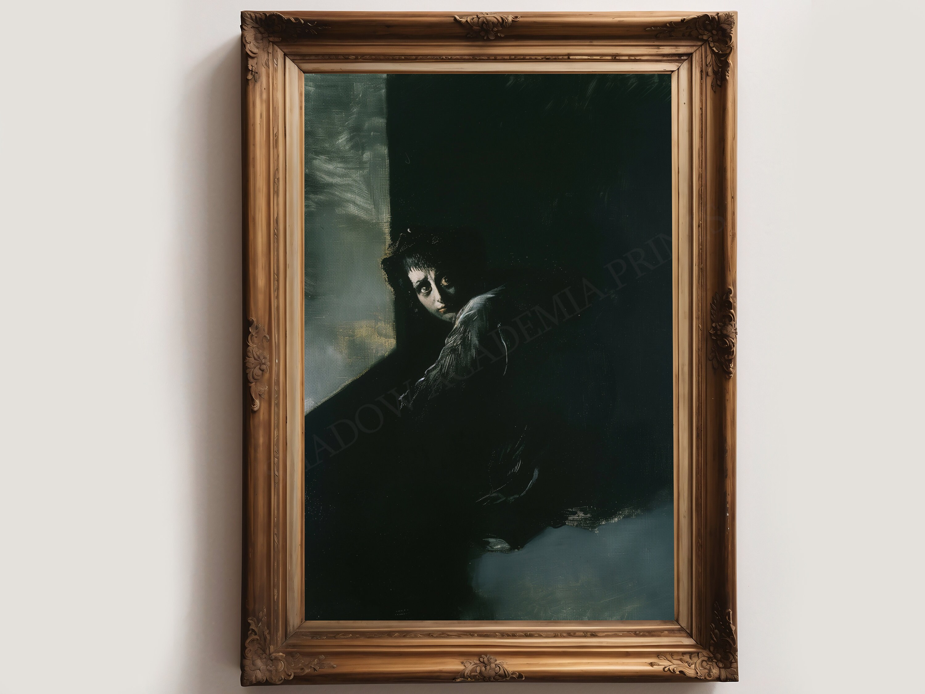 Dark Sad Art the Tragic Maiden | Dark Art | Gothic Decor | Dark ...
