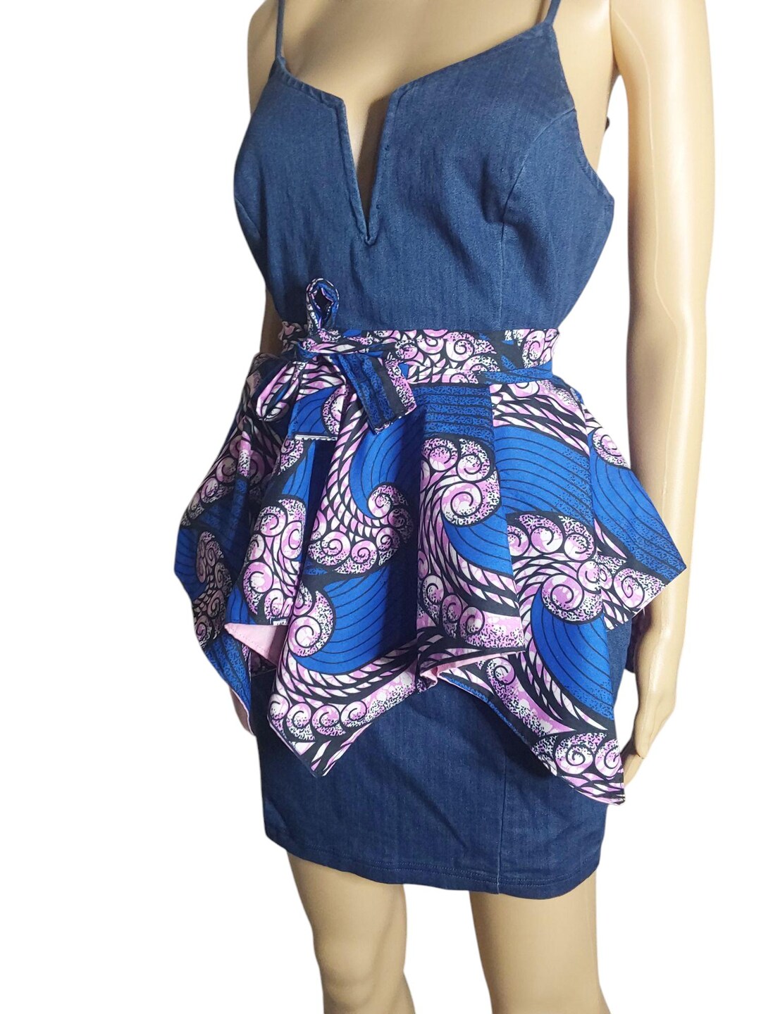 African Fabric Peplum Belt: Adjustable Waist Skirt Belt - Etsy