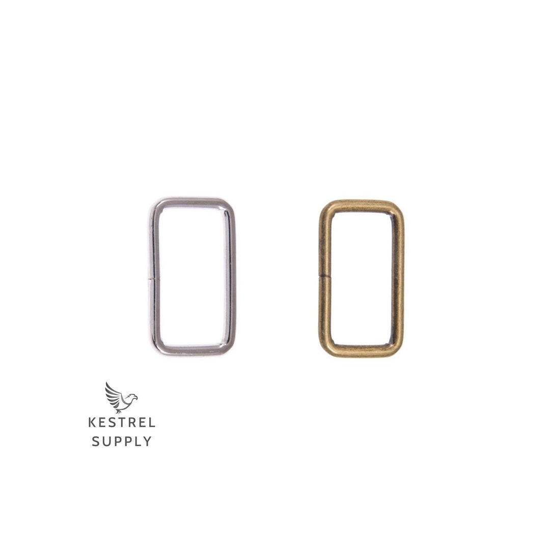 Rectangular Loop - Nickel, Antique Brass, 20mm, 25mm, 40mm - Craft ...