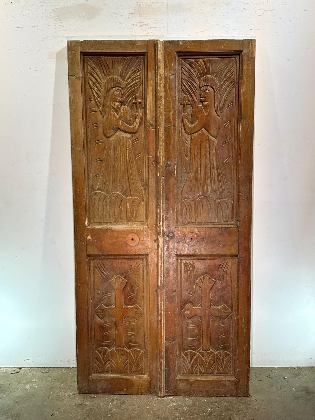 150+ Year Old Hand Carved Monk Doors - Etsy