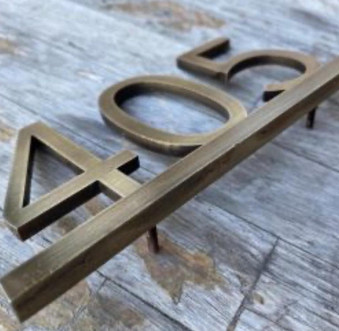 Custom Door Number, Brass Door Sign, Door No Sign, Custom No Sign ...