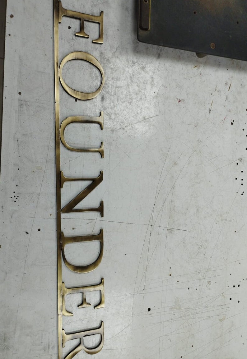 Custom Jointed Letters, Antique Gold Letter, Vintage Style Letter ...