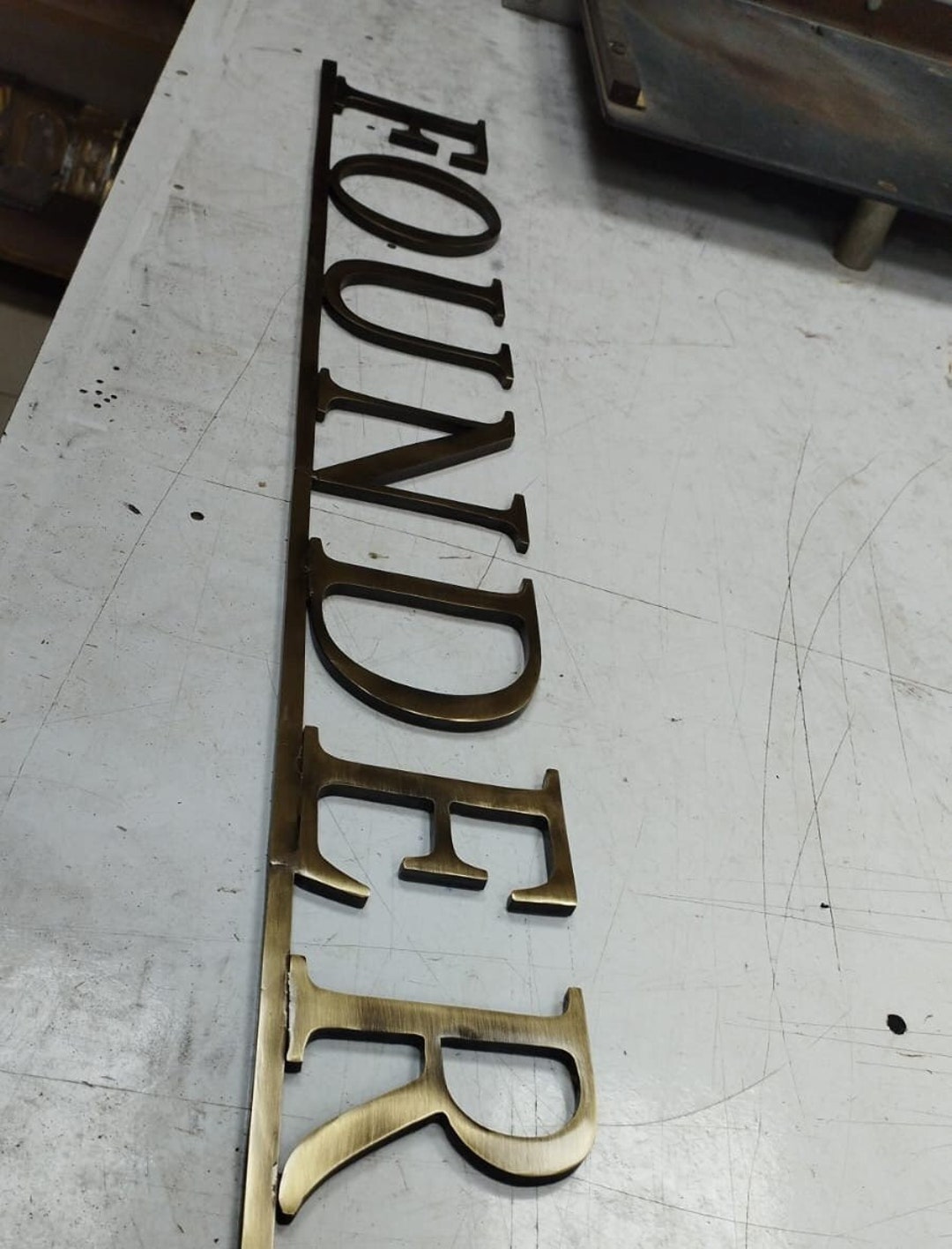 Custom Jointed Letters, Antique Gold Letter, Vintage Style Letter ...