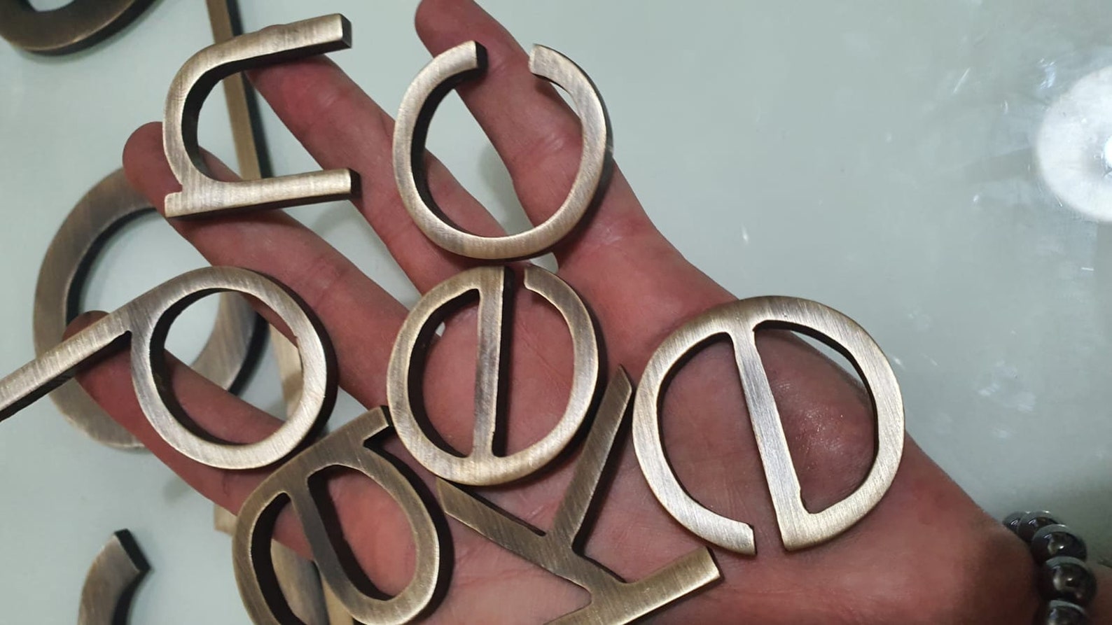 Custom Letter Sign, Gold Letter Sign, Letterboard Accessory, Wall ...