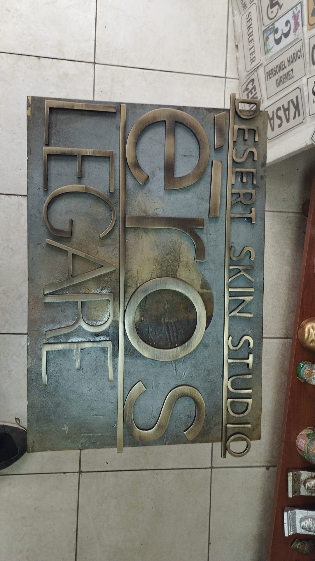 Custom Letter Sign, Gold Letter Sign, Letterboard Accessory, Wall ...