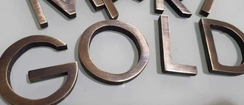 Custom Letter Sign, Gold Letter Sign, Letterboard Accessory, Wall ...