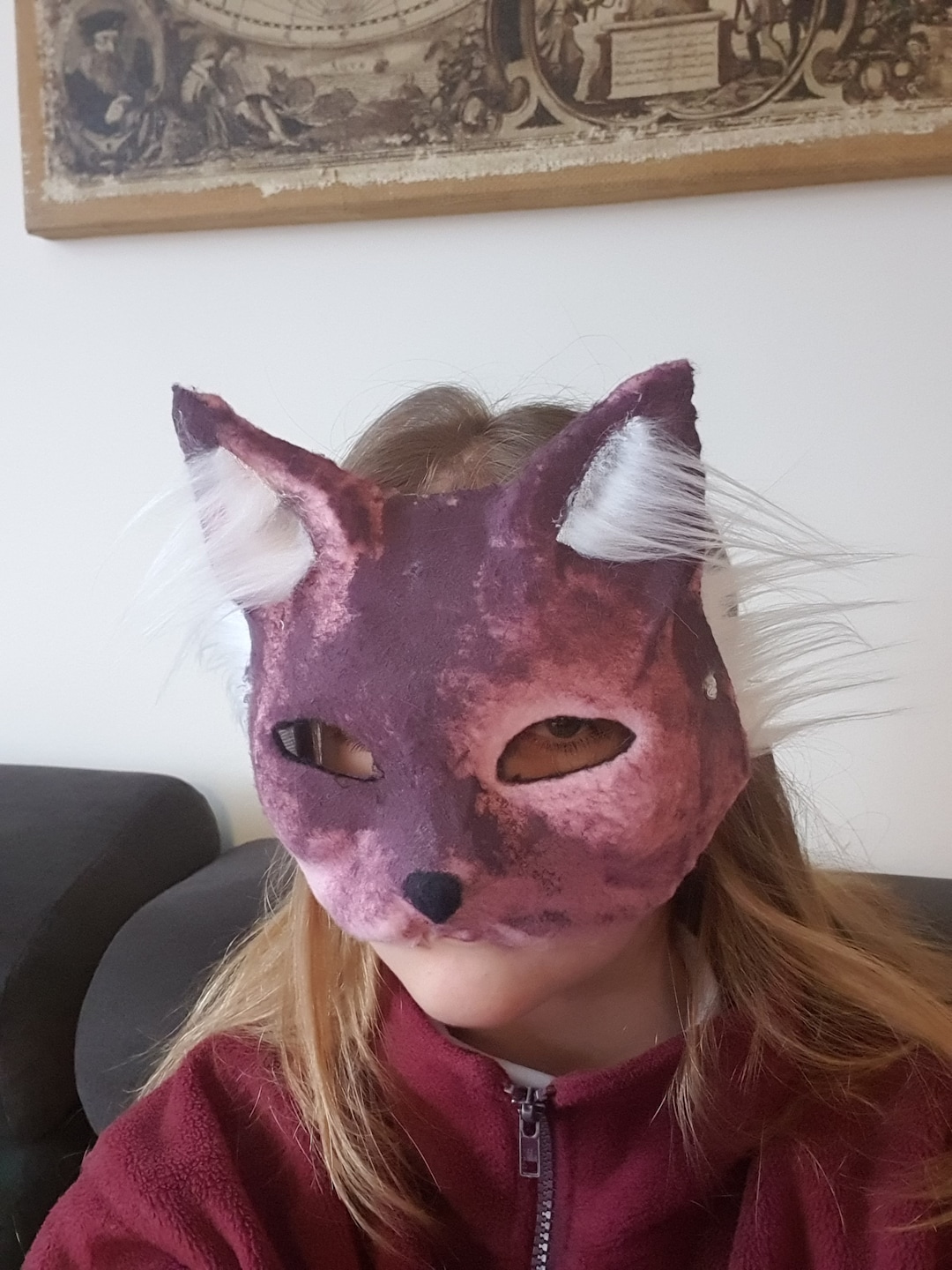 Pink Cat Mask. Therian Mask - Etsy