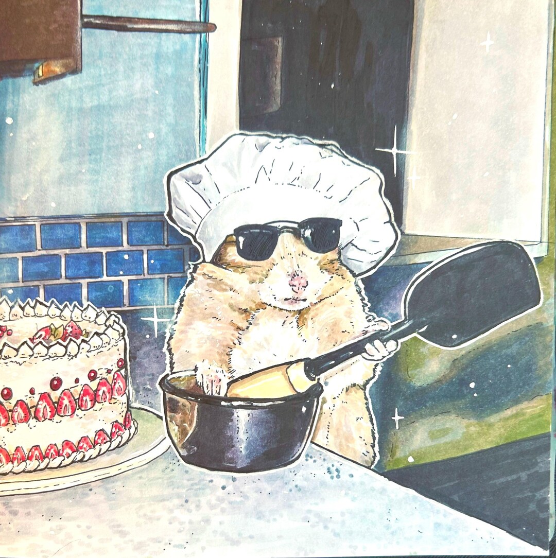 Gordon Hamsay - the Coolest Hamster Chef on Earth Meme [original Square ...