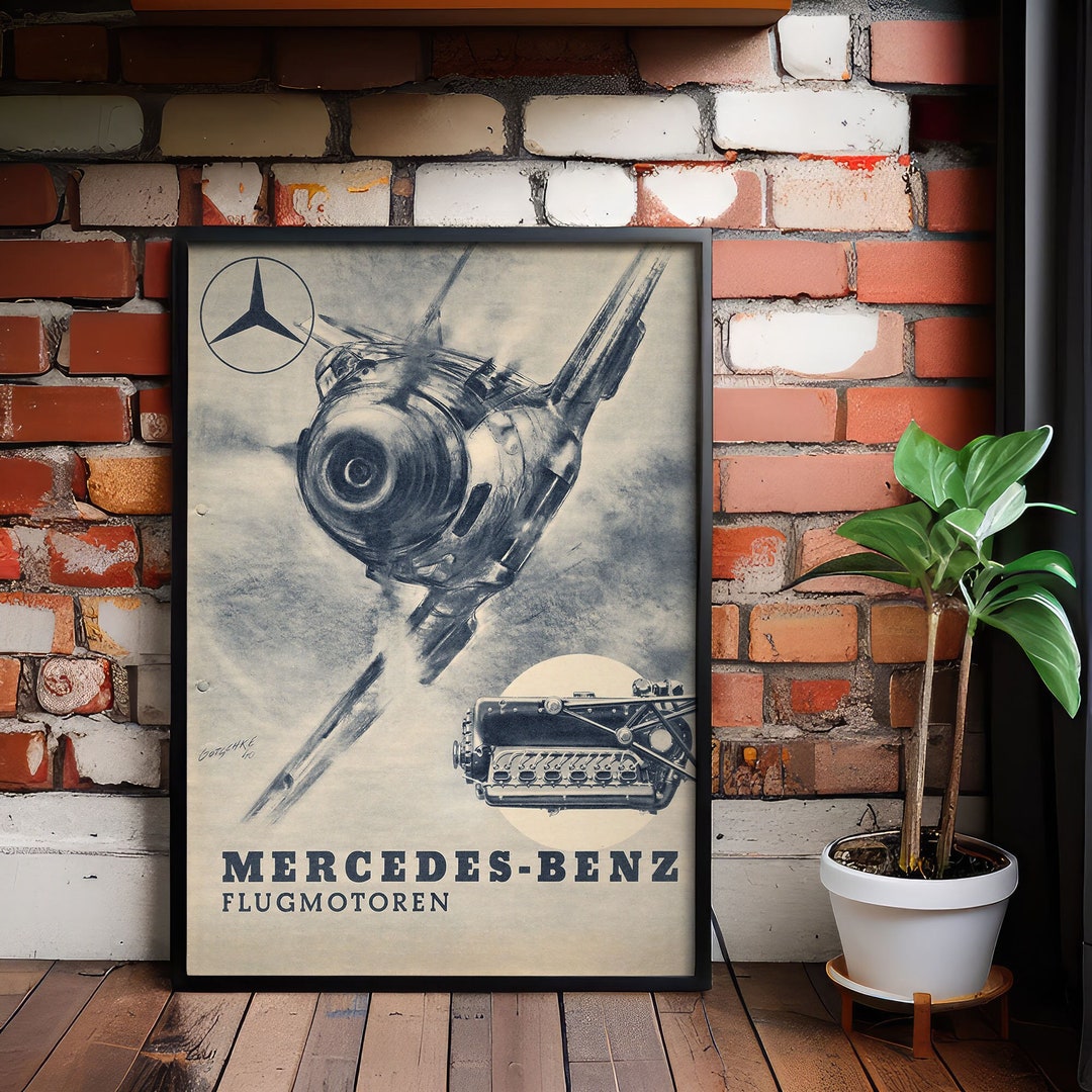 Canvas Autumn Home Decor Wall Decor WW2 German Luftwaffe Flugmotoren ...