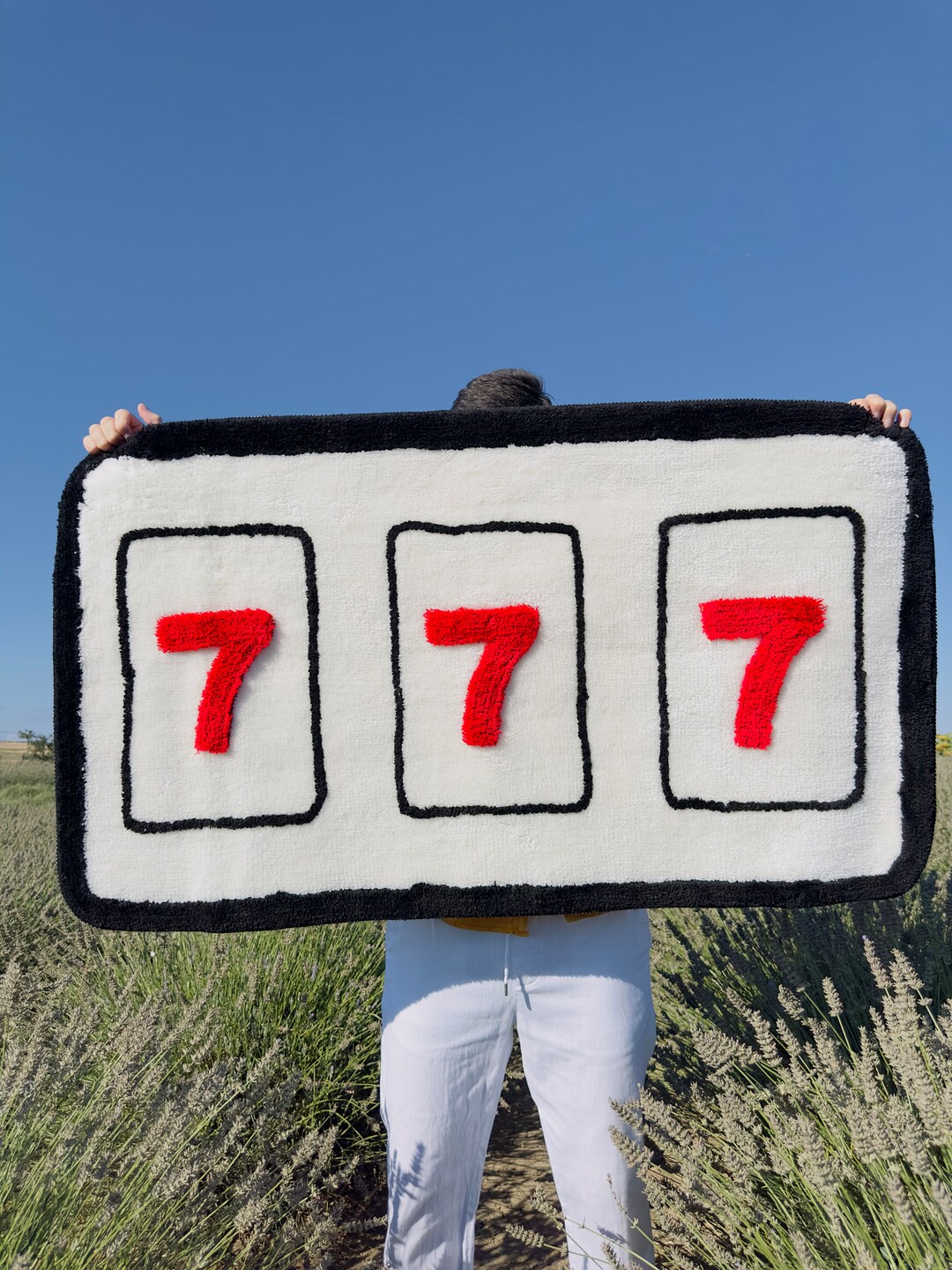 JACKPOT RUG Tufted Rug, Unique Home Decor, Game Room Rug, Accent Rug ...