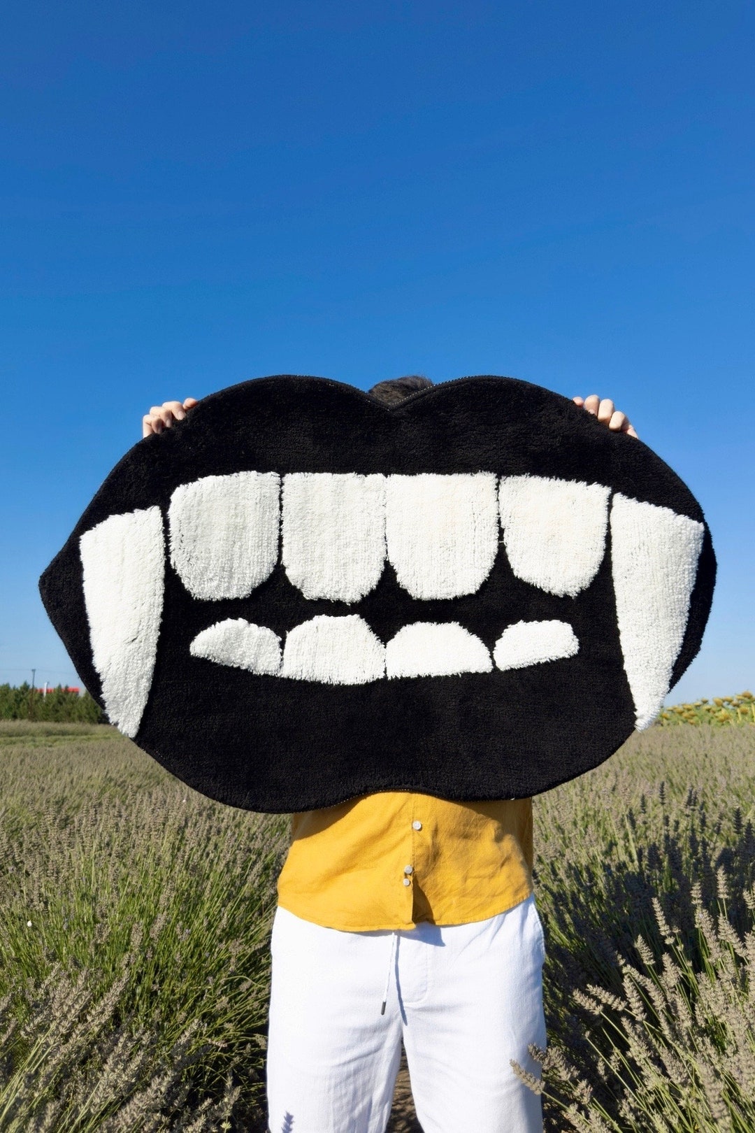 Vampire Rug Tufted Rug Unique Home Decor Ghotic Gifts Housewarming Gift ...