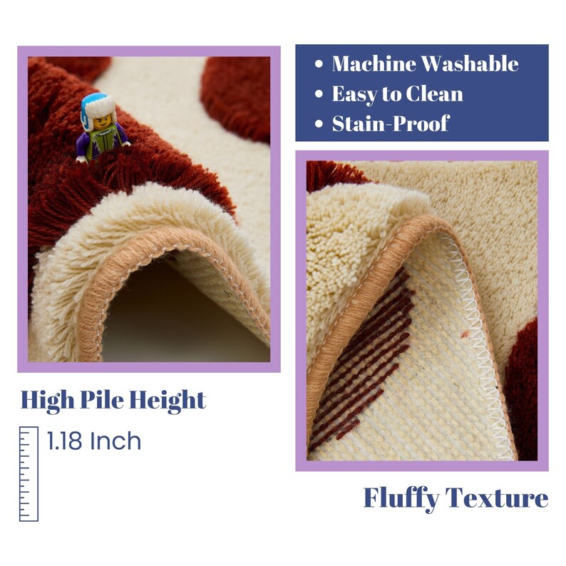 PIZZA RUG Tufted Pizza Rug Funny Decor Kitchen Rug Housewarming Gift ...