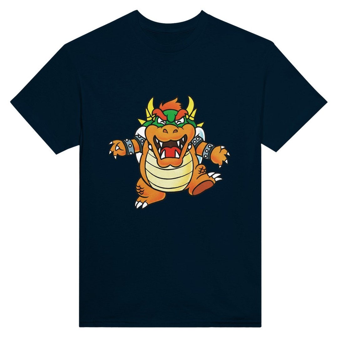 Super Mario Bros King Bowser Tshirt Video Game Cotton Koopa T Shirt ...