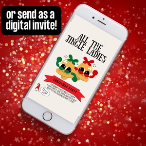 Digital Christmas Party Invitation Template Printable Xmas Card ...