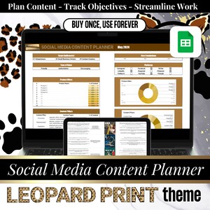 Content Planner Template Social Media Content Calendar Social Media ...