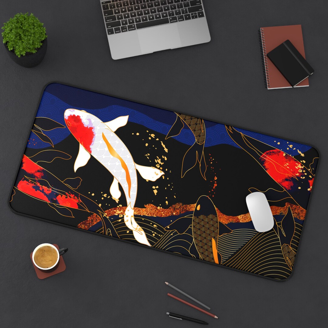 KOI FISH DESKMAT - Etsy
