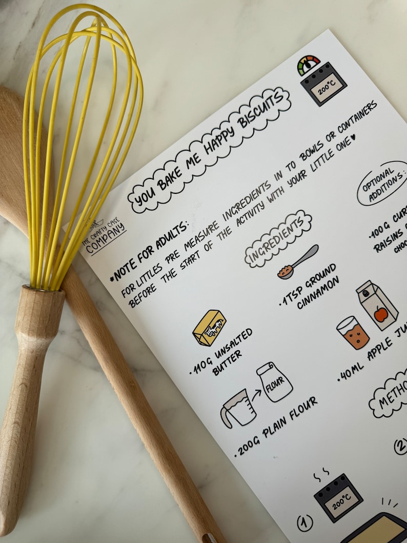 Montessori Recipe Cards for Toddlers and Children, Cooking With Kids ...