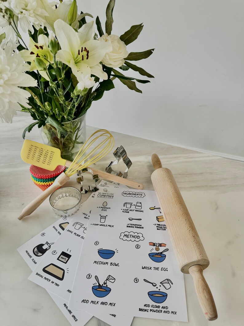 Montessori Recipe Cards for Toddlers and Children, Cooking With Kids ...