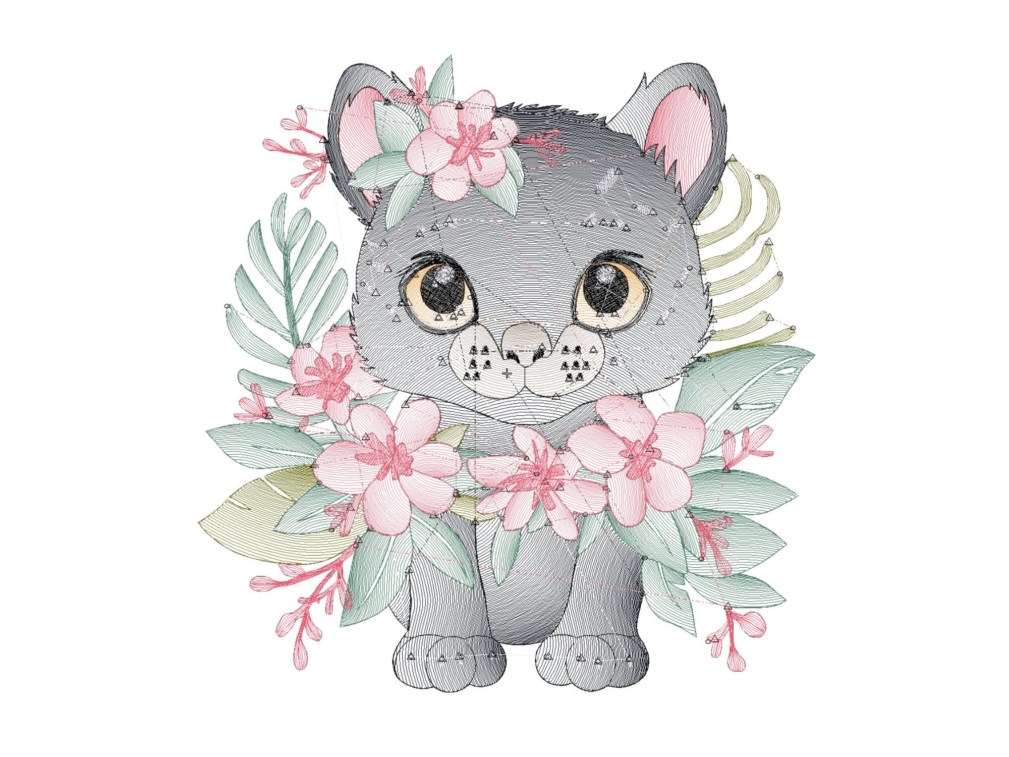 Panther Embroidery Designs Baby Shower Gift Machine Embroidery Design ...