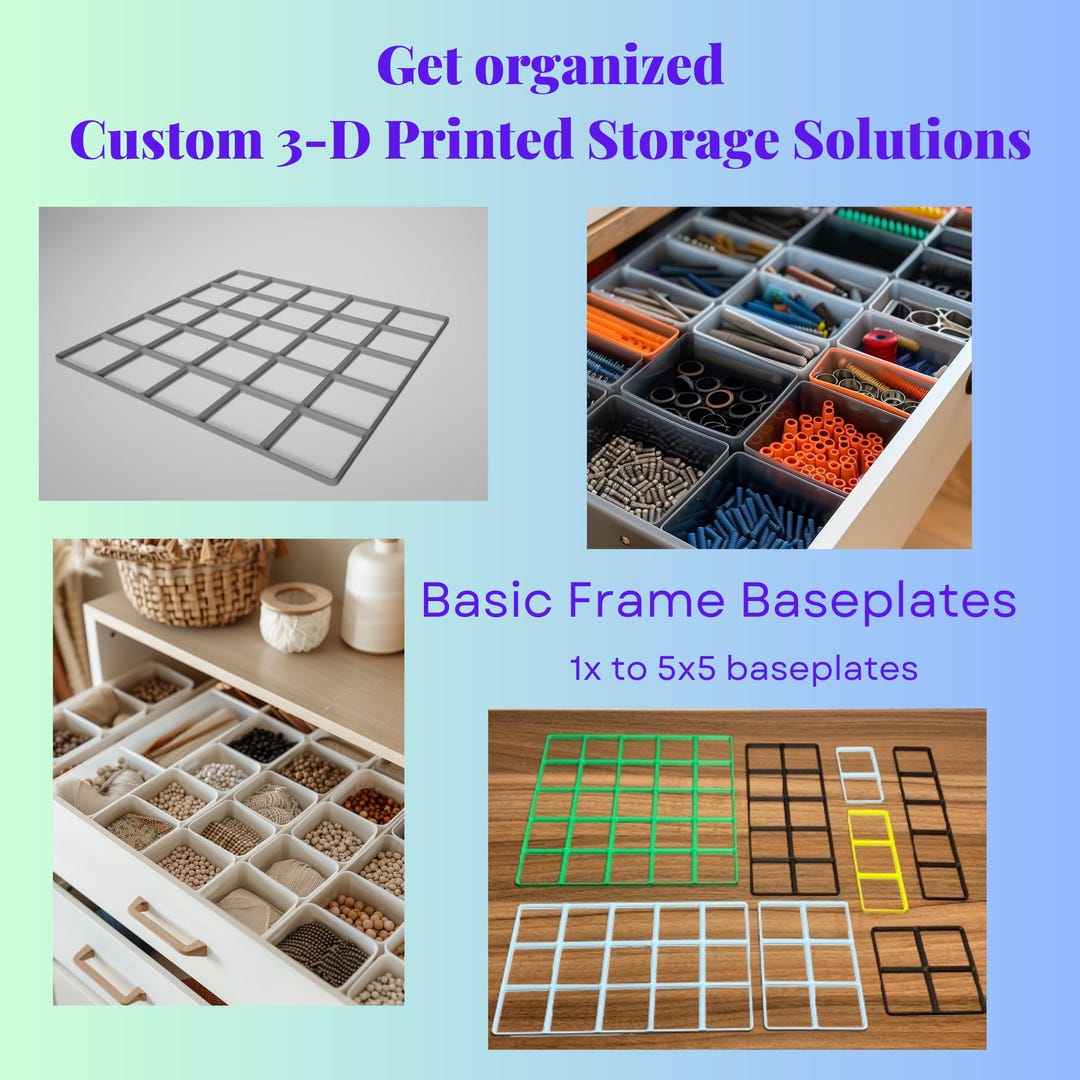 Gridfinity Baseplates for Organizer Set for Modular Storage Solution ...