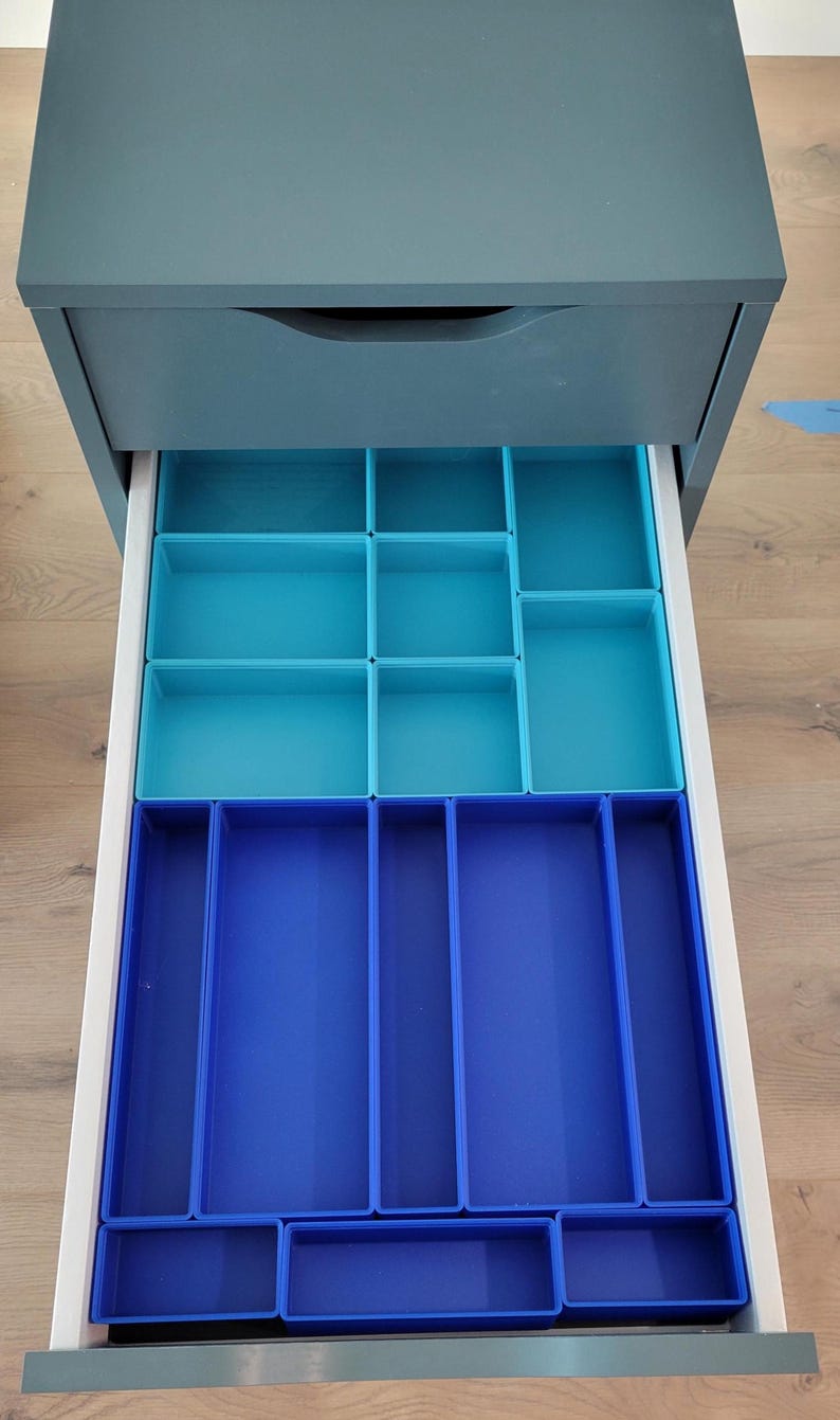 IKEA Alex Drawer Organizer Set | 3D Printed Gridfinity Insert for ...