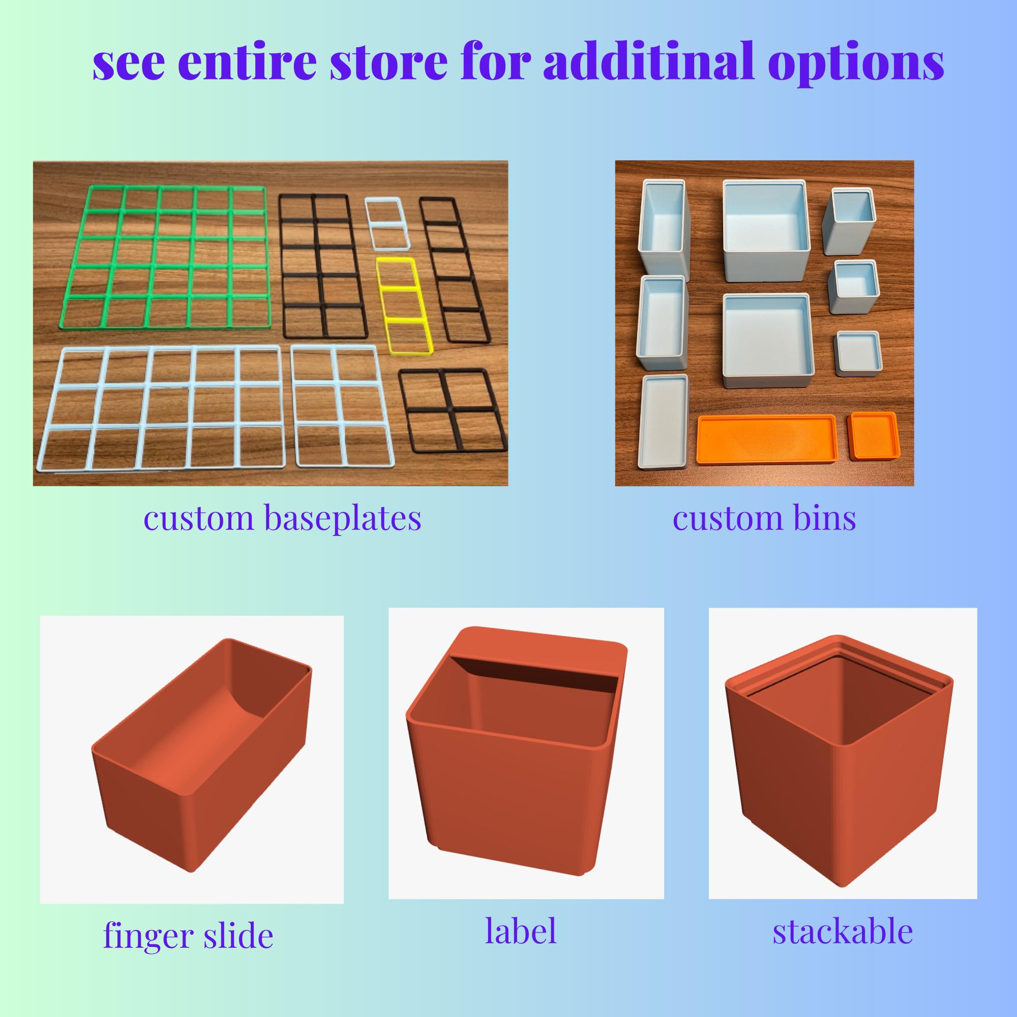 Gridfinity Organizer Kit: Large Modular Storage Bins for Drawers - Etsy
