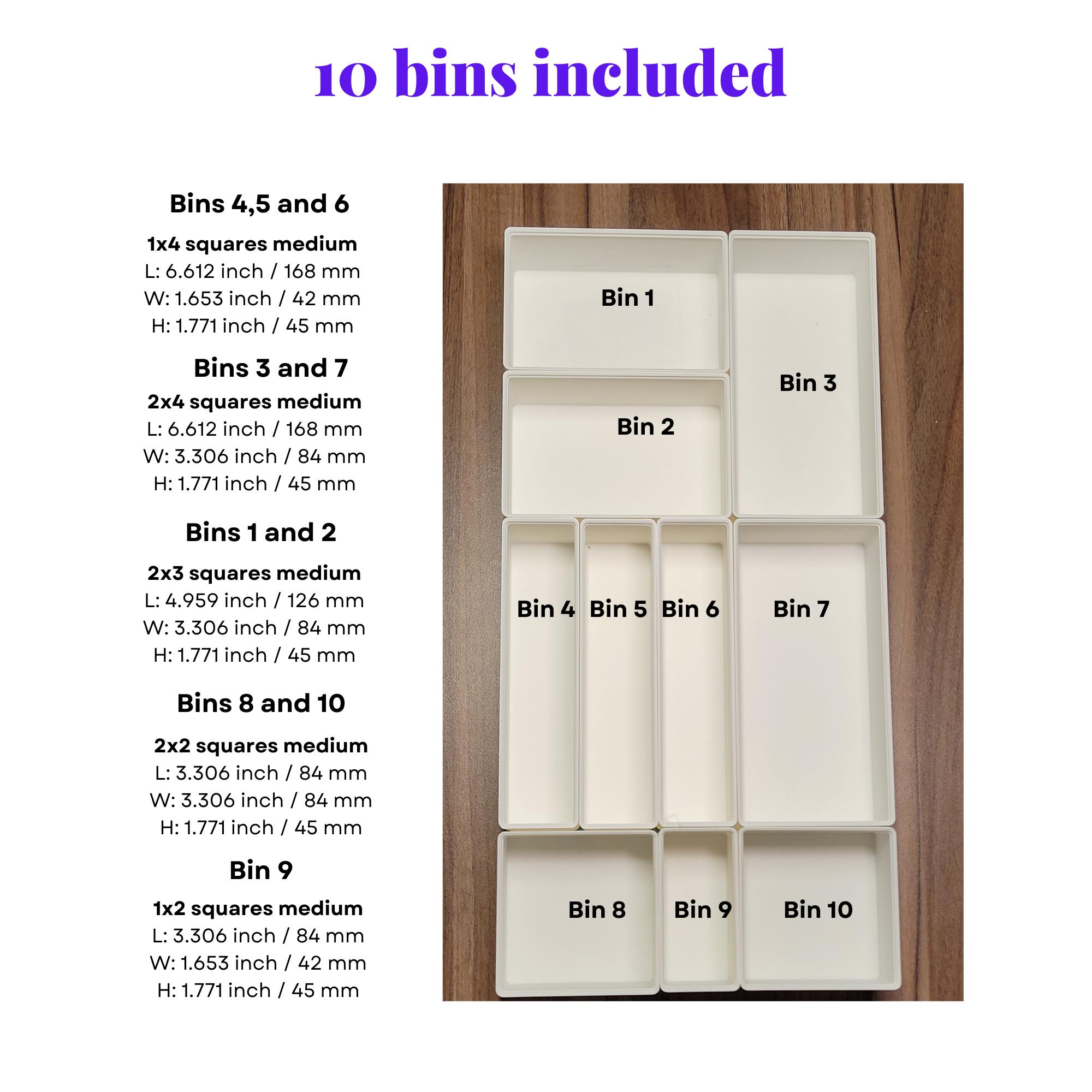 Gridfinity Organizer Kit: Large Modular Storage Bins for Drawers - Etsy