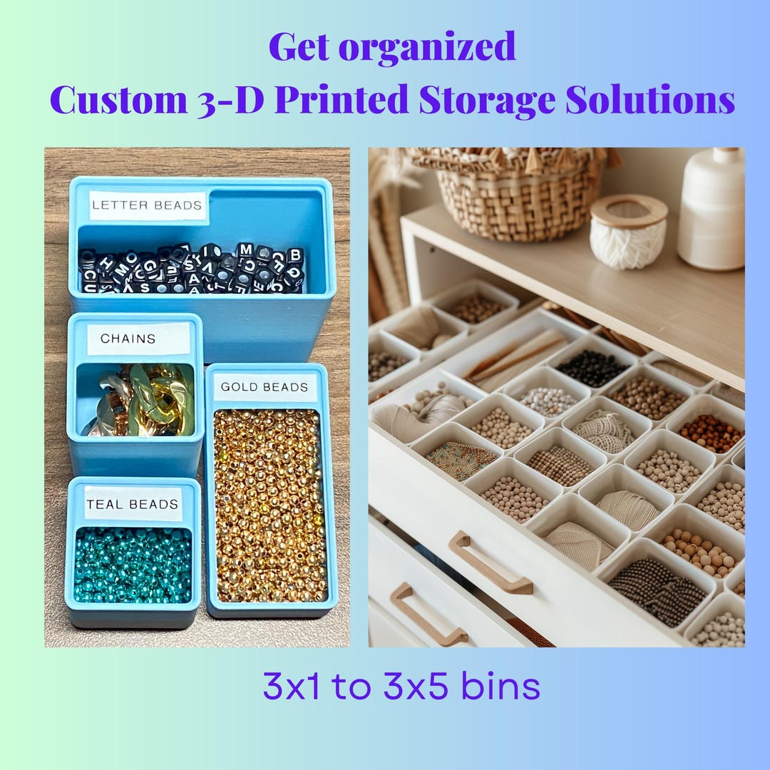 Gridfinity 3D Printed Organizer Bins Modular Storage for Workshop ...