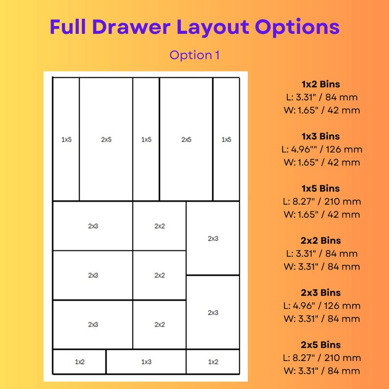 IKEA Alex Drawer Organizer Set | 3D Printed Gridfinity Insert for ...