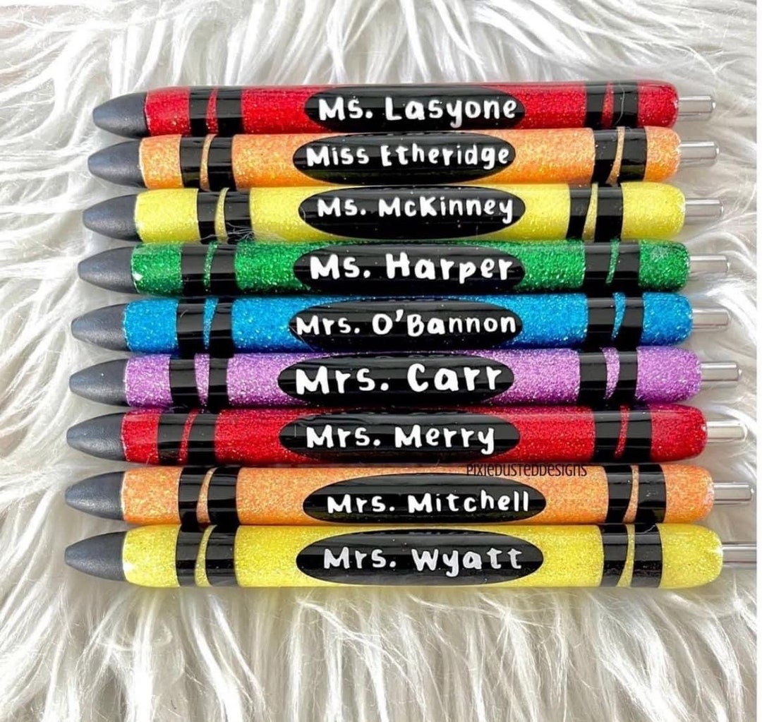 Customized Teacher Crayon Pen | Teacher Crayon | Teacher Appreciation ...