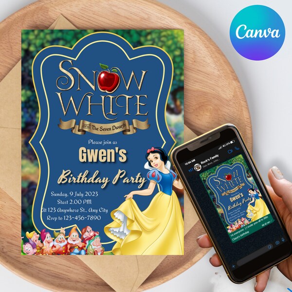 Snow White Invites - Etsy