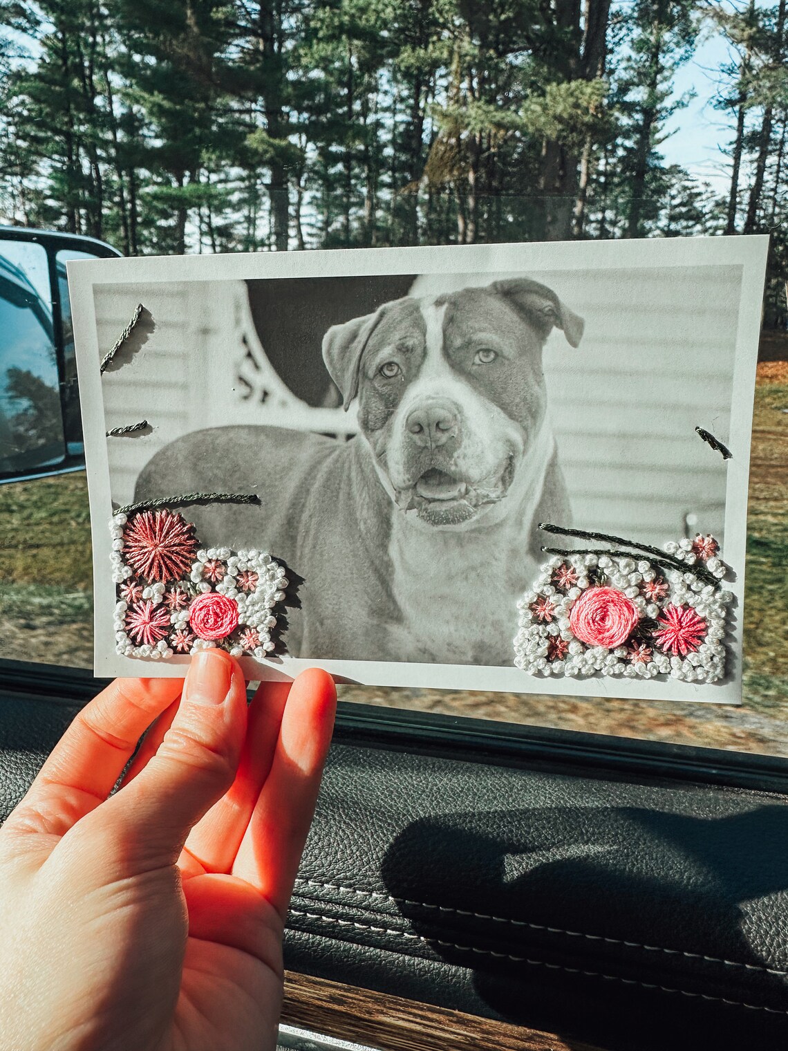 Pet Memorial, Custom Pet Gift Custom Embroidered Photo, Photo ...