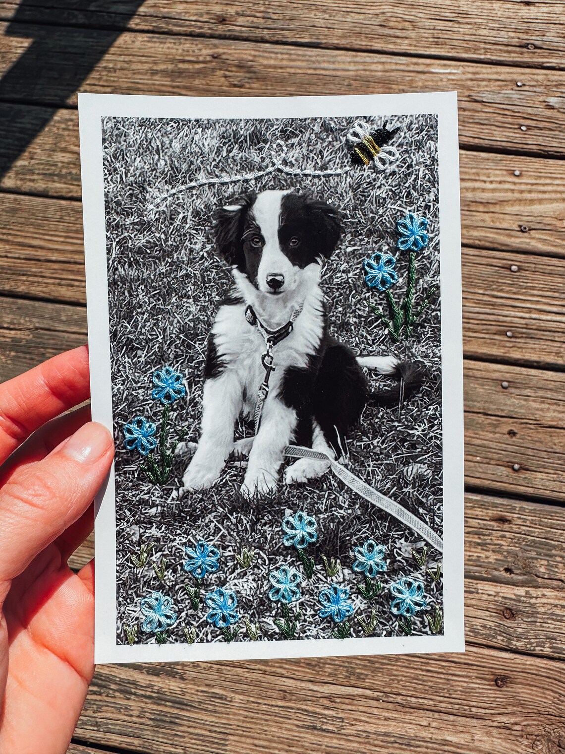 Pet Memorial, Custom Pet Gift Custom Embroidered Photo, Photo ...