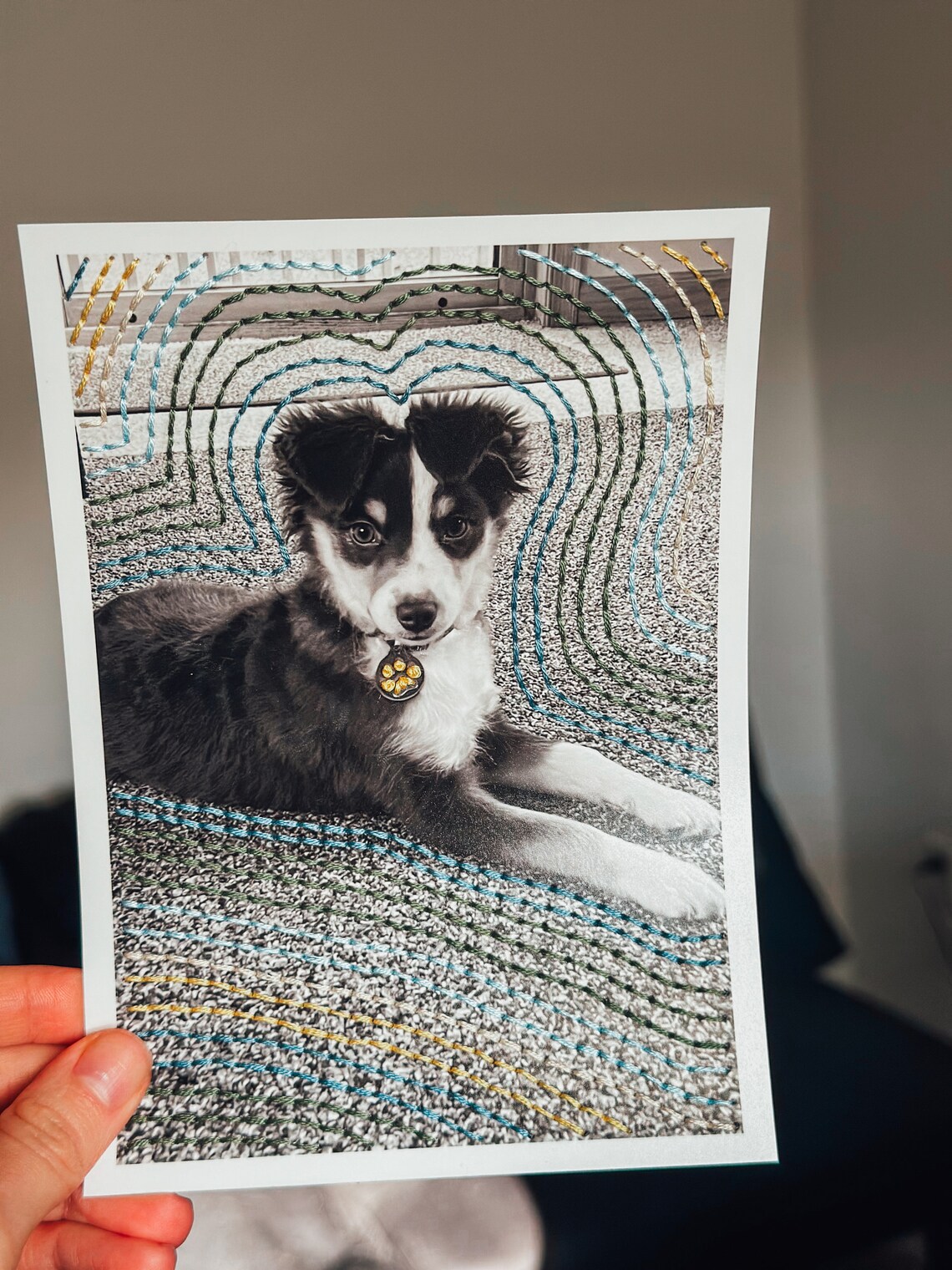 Pet Memorial, Custom Pet Gift Custom Embroidered Photo, Photo ...