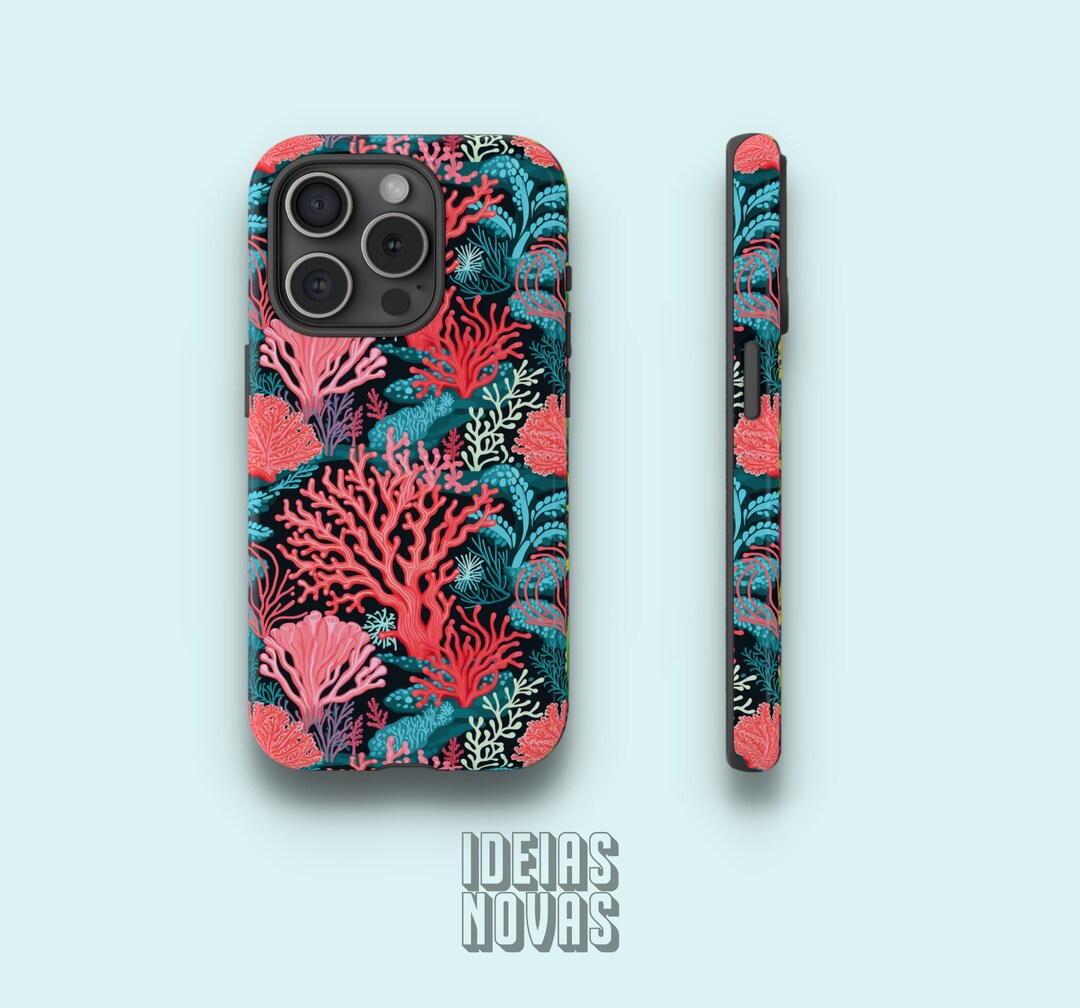Coral Phone Case for iPhone 15 Pro, iPhone 14, iPhone 13, for Galaxy ...