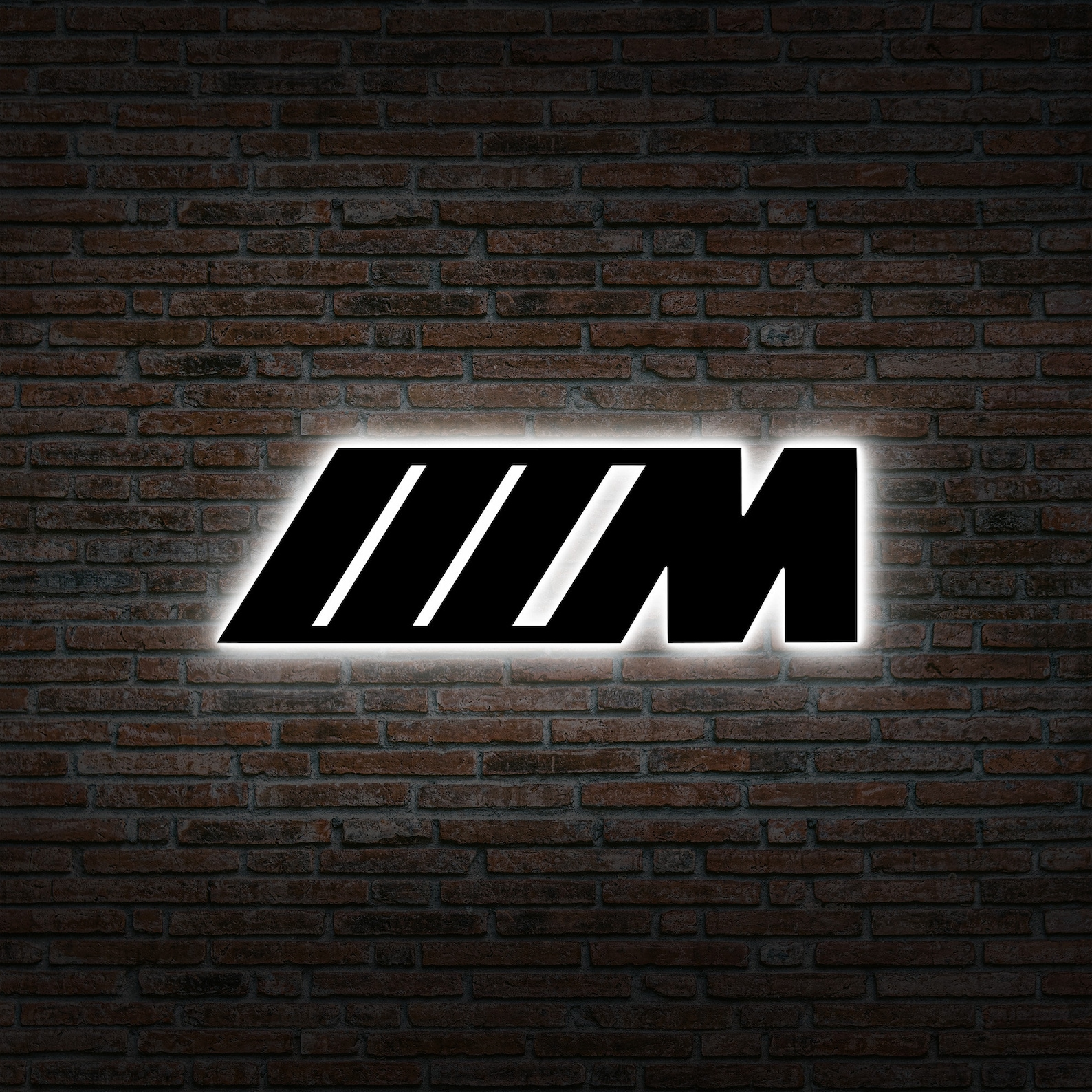 BMW M Power Metal Led Wall Decor, Car Lover Metal Wall Led Sign, Garage ...