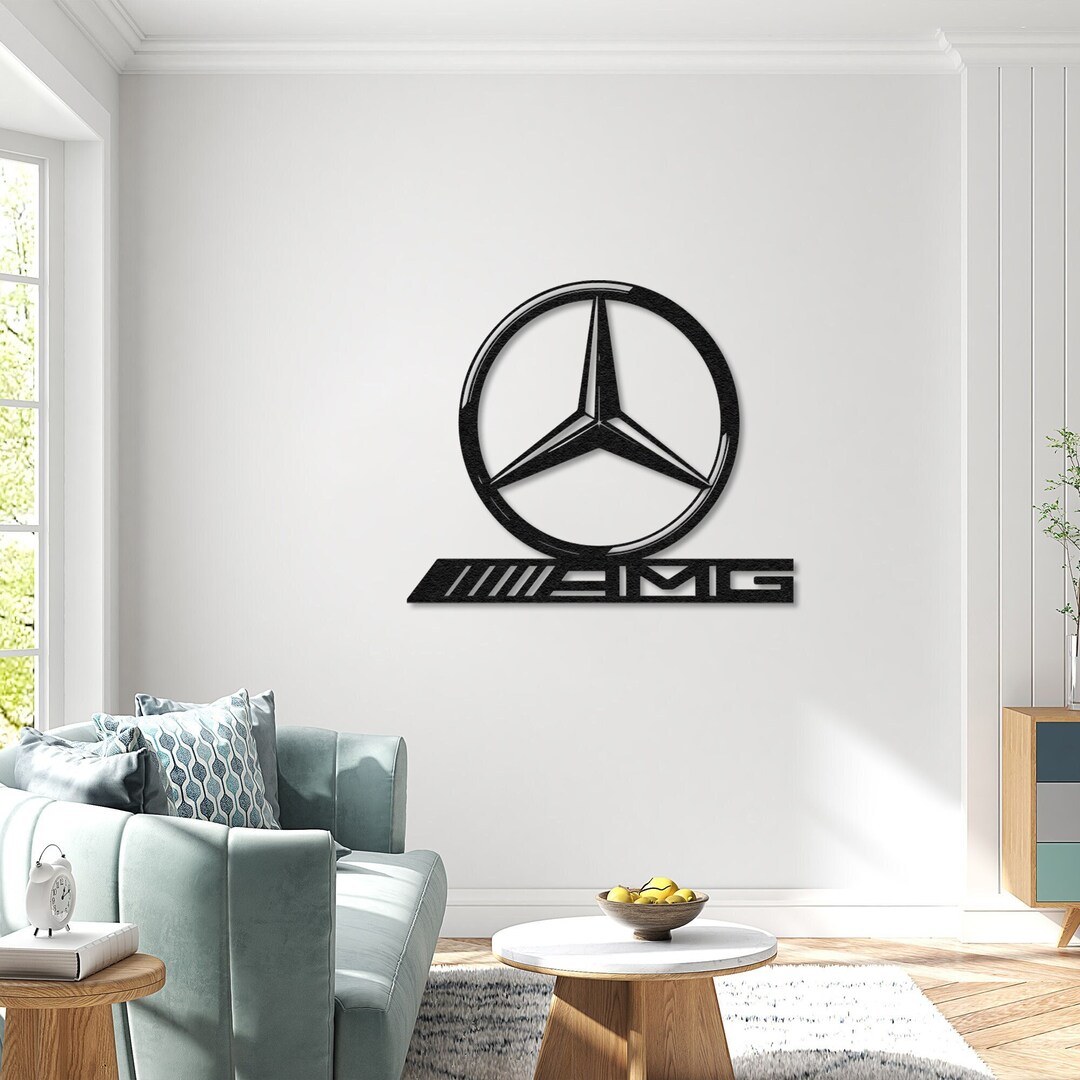 Mercedes AMG Metal Wall Sign, Bedroom Wall Decor, Man Cave Art ...