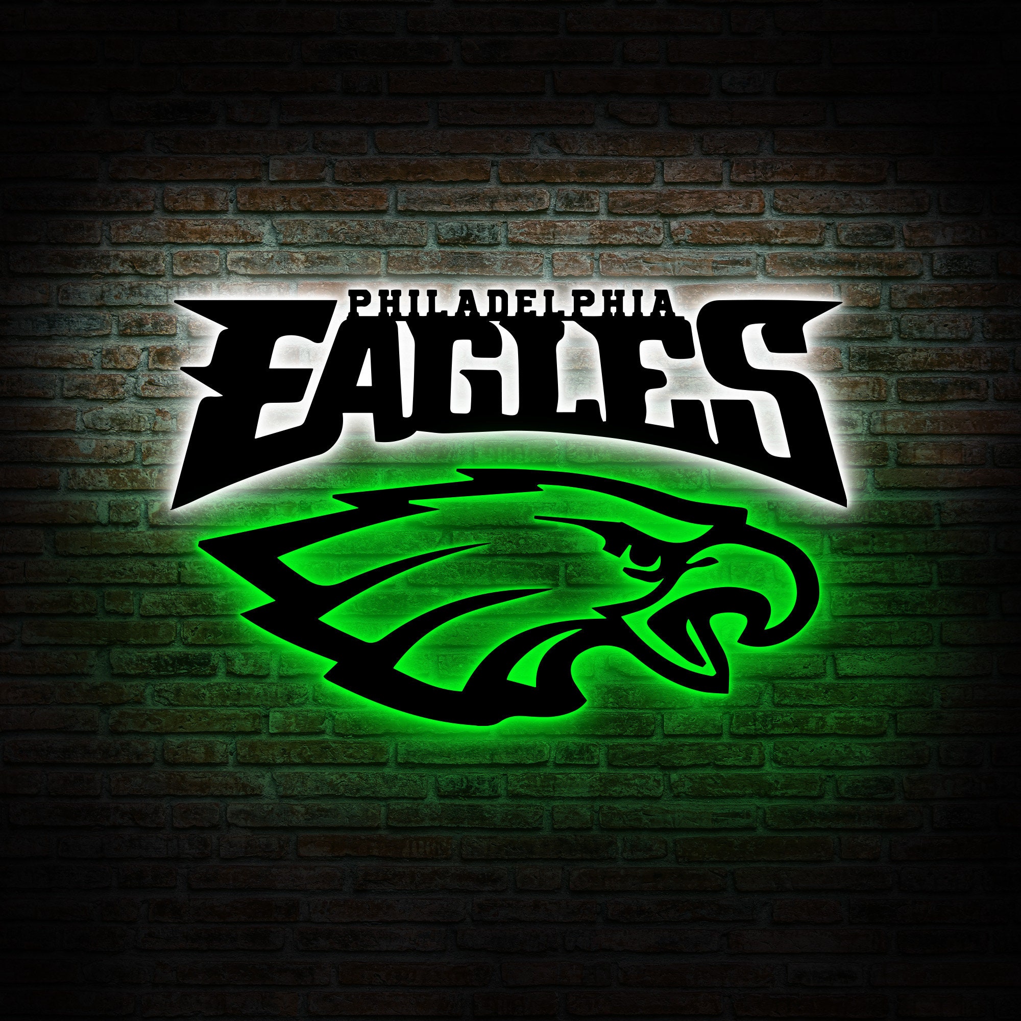 Philadelphia Eagles Led Metal Wall Sign, Philadelphia Eagles Led Decor ...