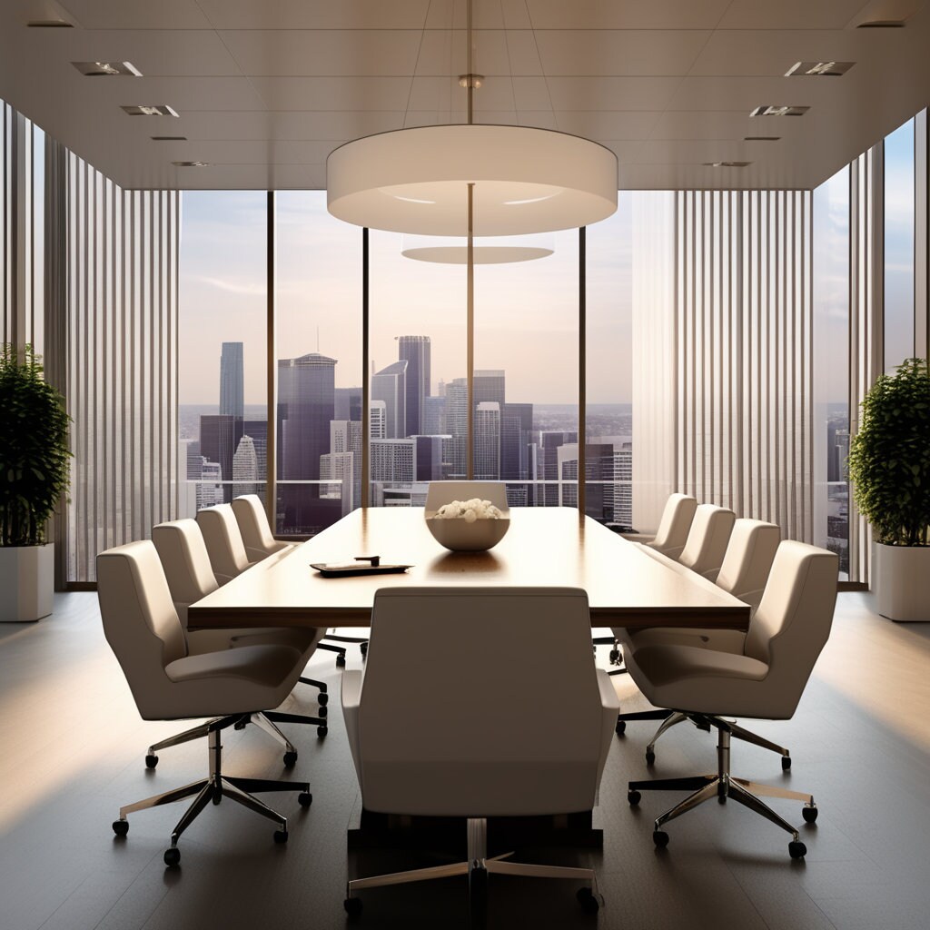 Virtual Boardroom Brilliance: Ai-generated Conference Room - Etsy
