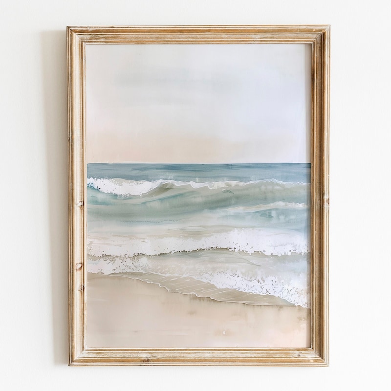 Beach Painting Simple - Etsy