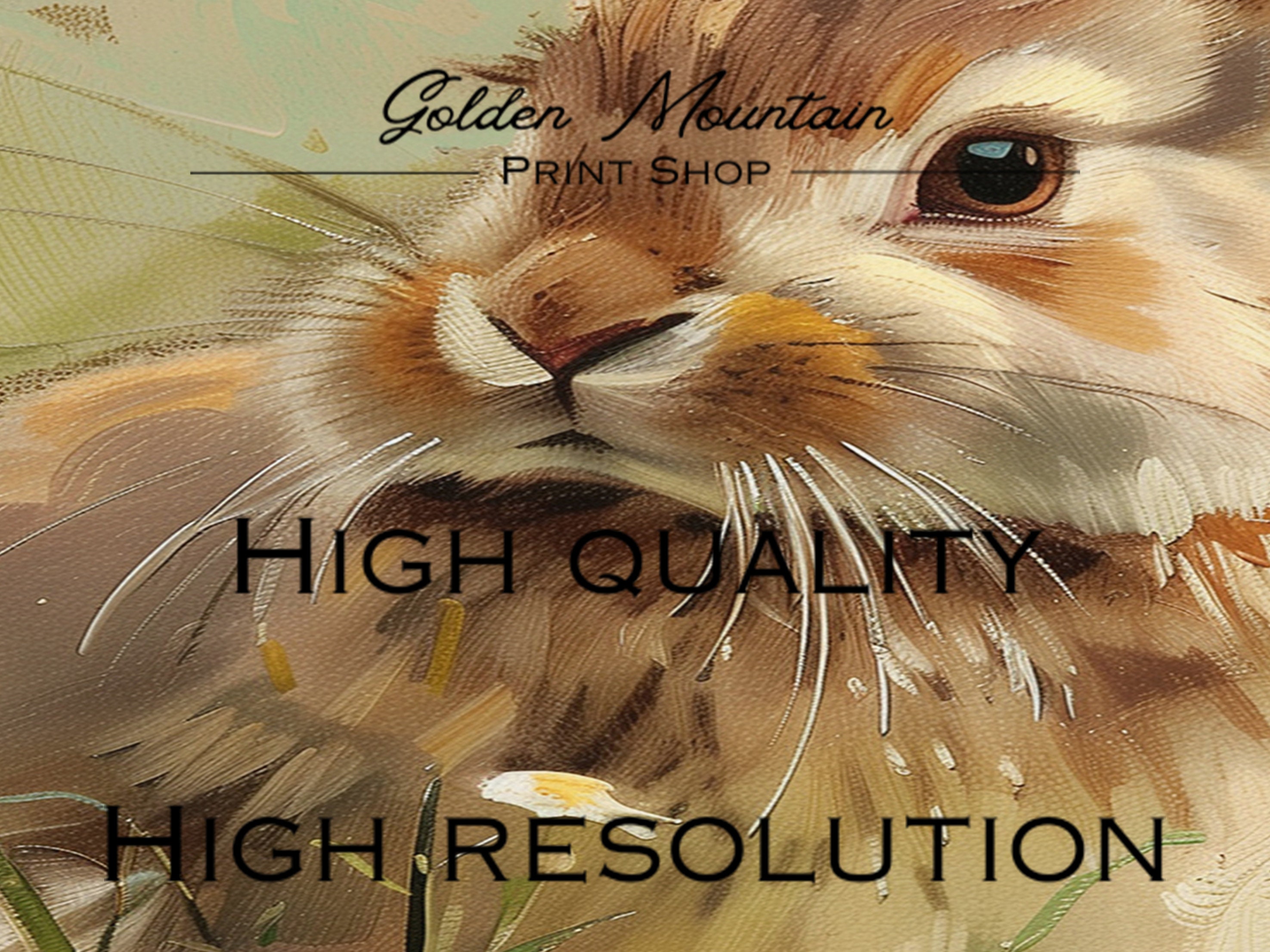 Easter Bunny Printable Wall Art, Cottagecore Rabbit Easter Eggs Digital ...