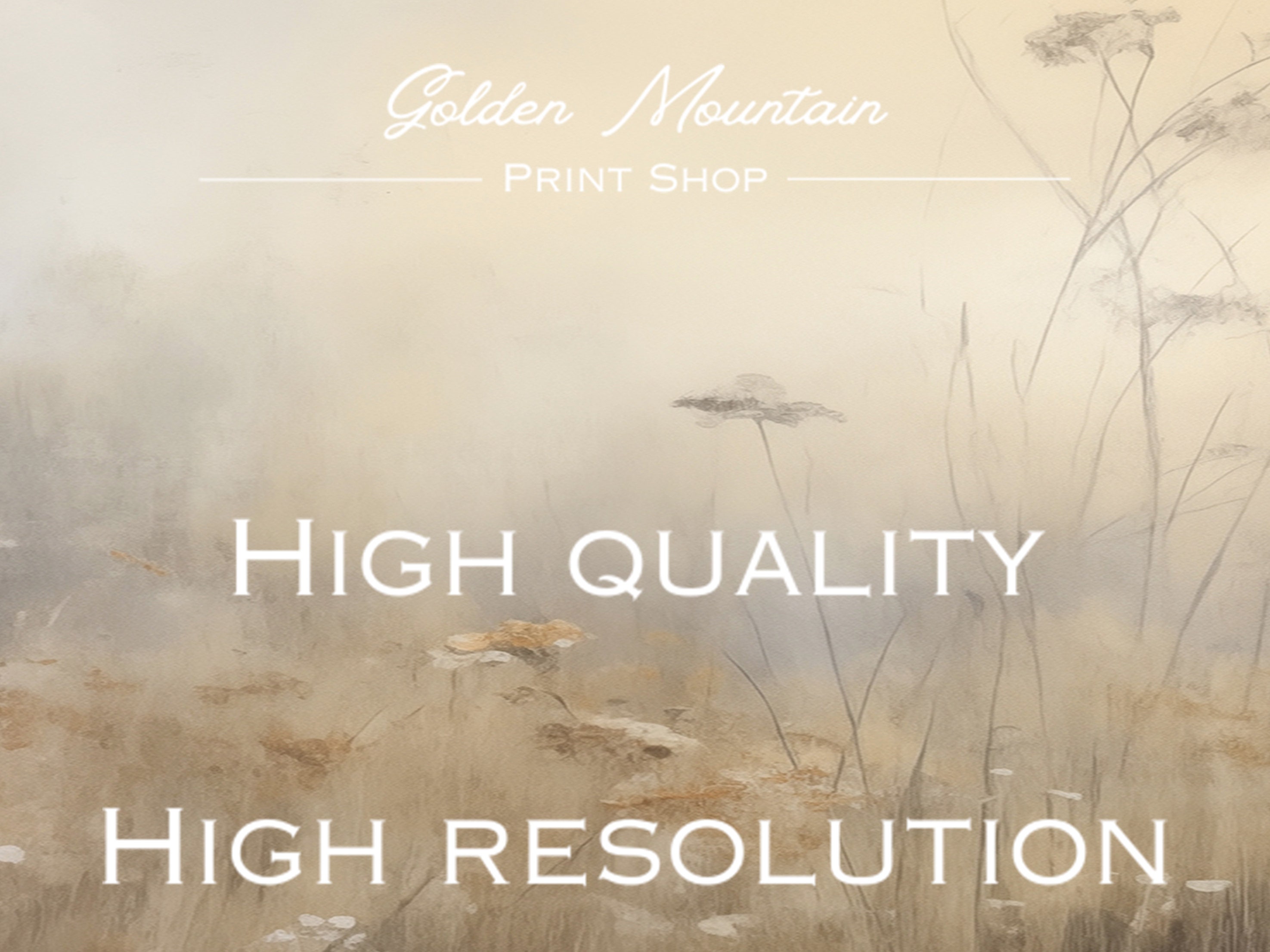 Spring Floral Painting, Printable Flower Field Landscape Print, Country ...